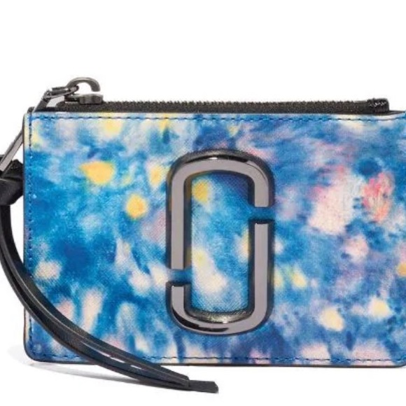 Marc Jacobs | Bags | Marc Jacob The Snapshot Blue Watercolour Topzip ...